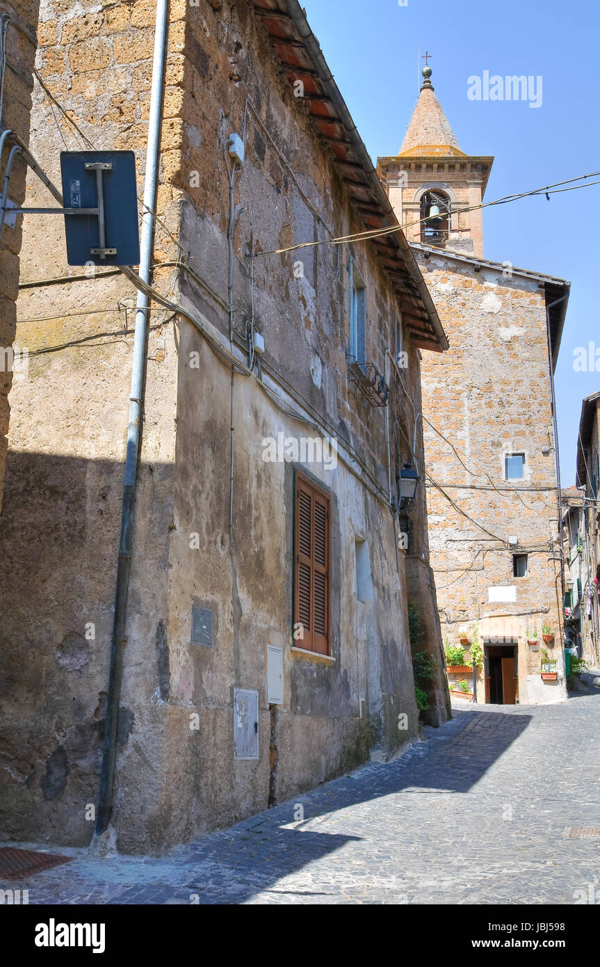 Alleyway. Capranica. Lazio. Italy Stock Photo - Alamy