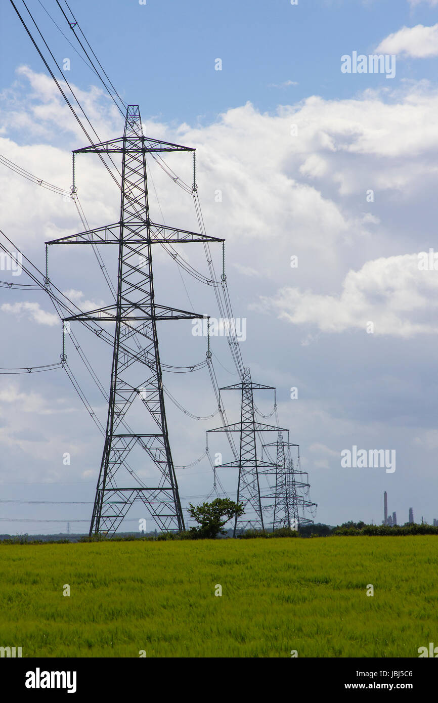 Electricity pylon part national grid hi-res stock photography and ...