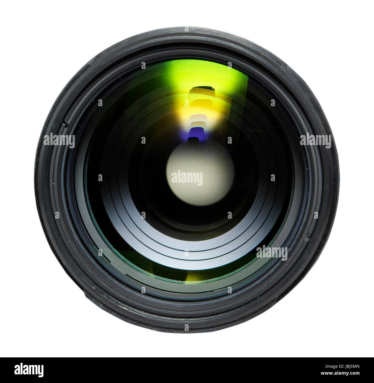 Black camera lens isolated in white background Stock Photo - Alamy