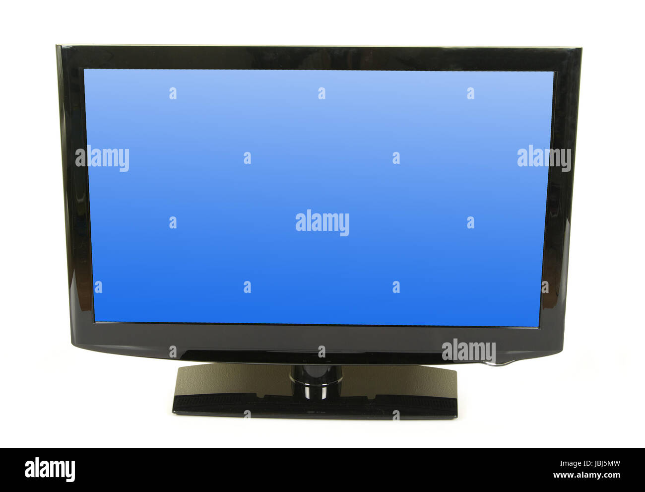 frontal view of widescreen lcd monitor isolated on white Stock Photo ...