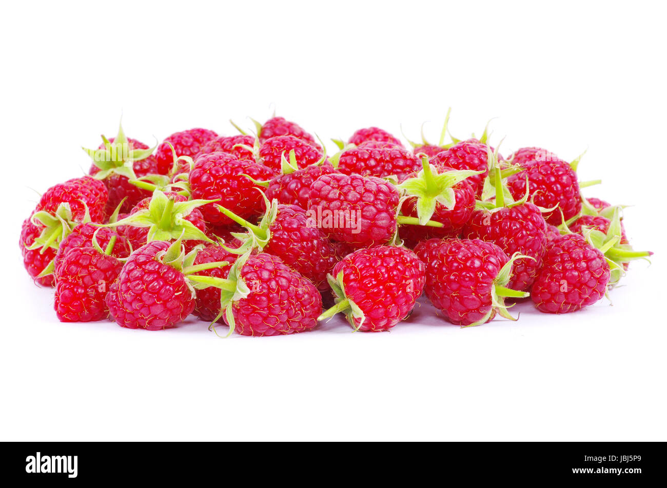 fresh raspberry closeup isolated on white background Stock Photo - Alamy
