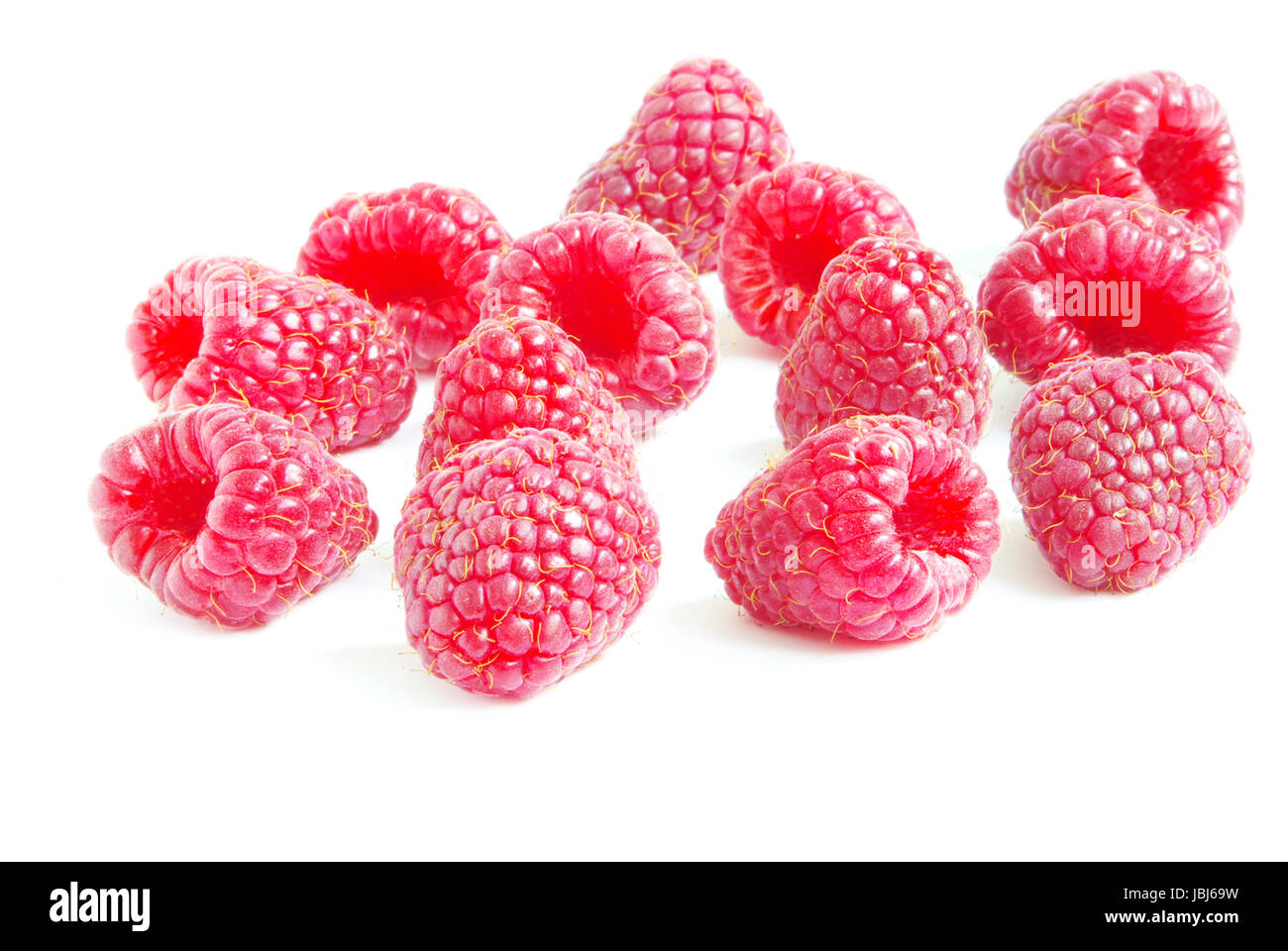 Ripe raspberry isolated on a white background Stock Photo - Alamy