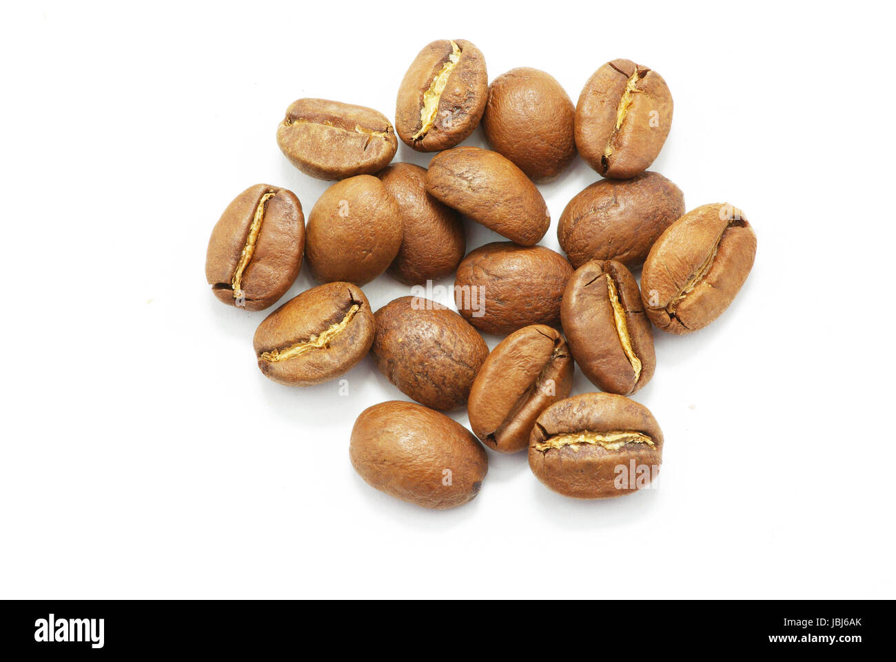 Isolated macro shot of coffee beans Stock Photo - Alamy