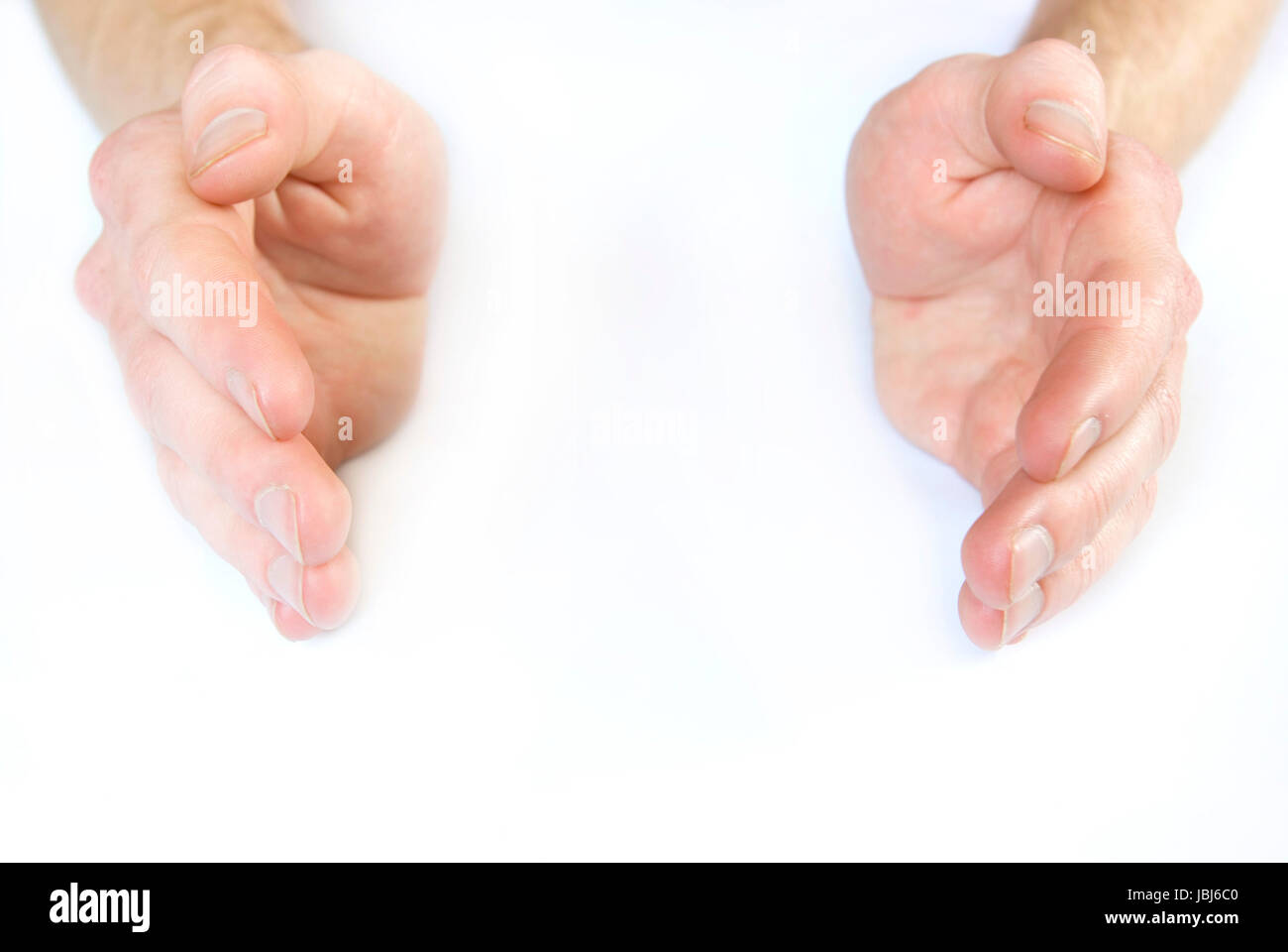 Hands isolation on a white background Stock Photo - Alamy