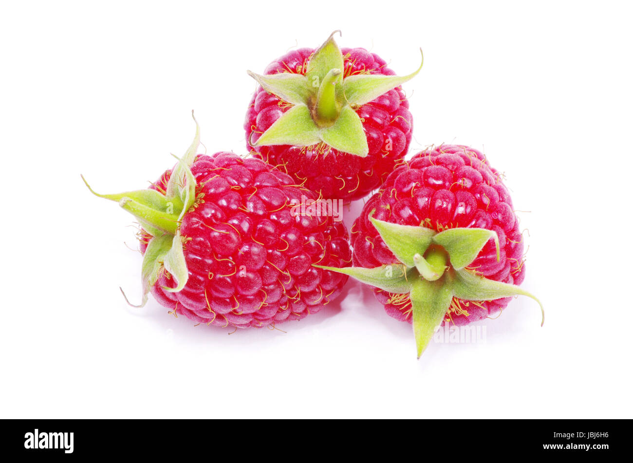 Ripe raspberry isolated on a white background Stock Photo - Alamy