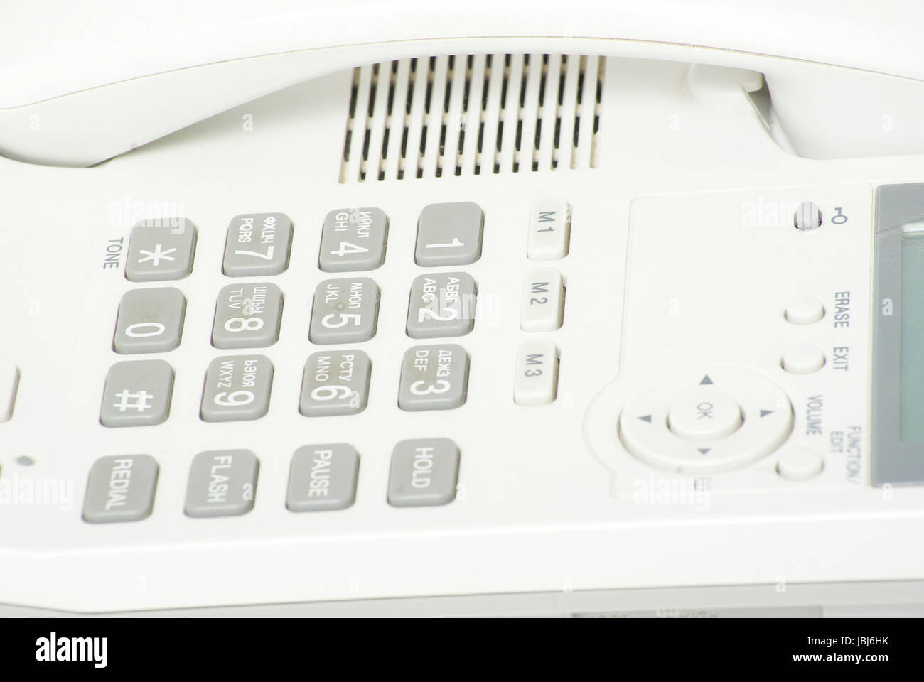 white phone keypad close up Stock Photo - Alamy