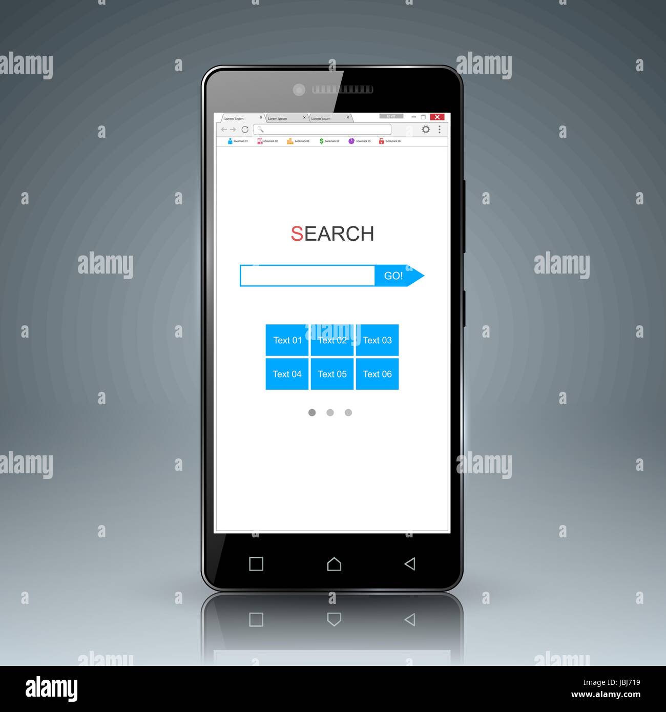 Browser and mobile devices. Business infographic Stock Vector Image ...