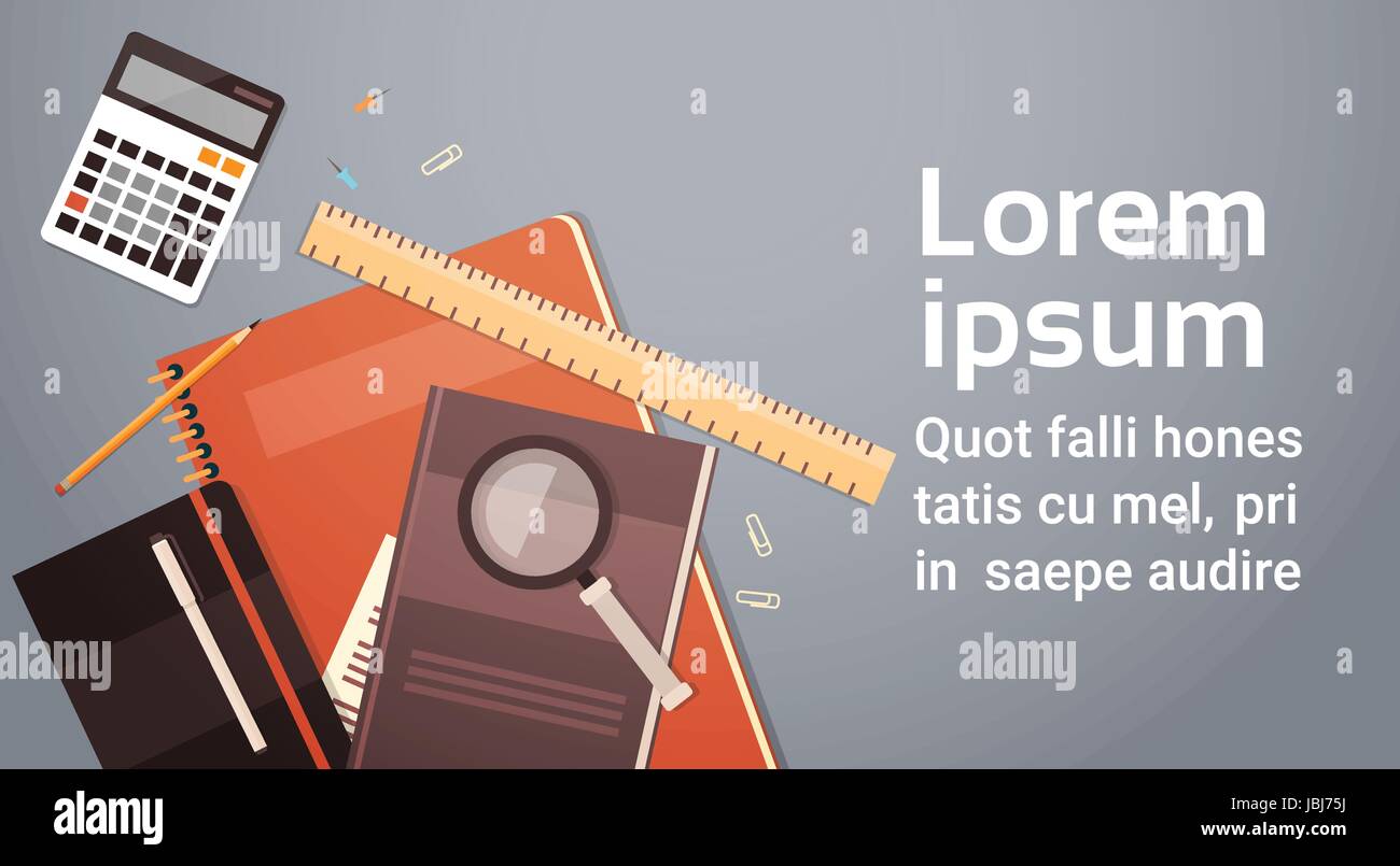 Top view office calculator Stock Vector Images - Alamy