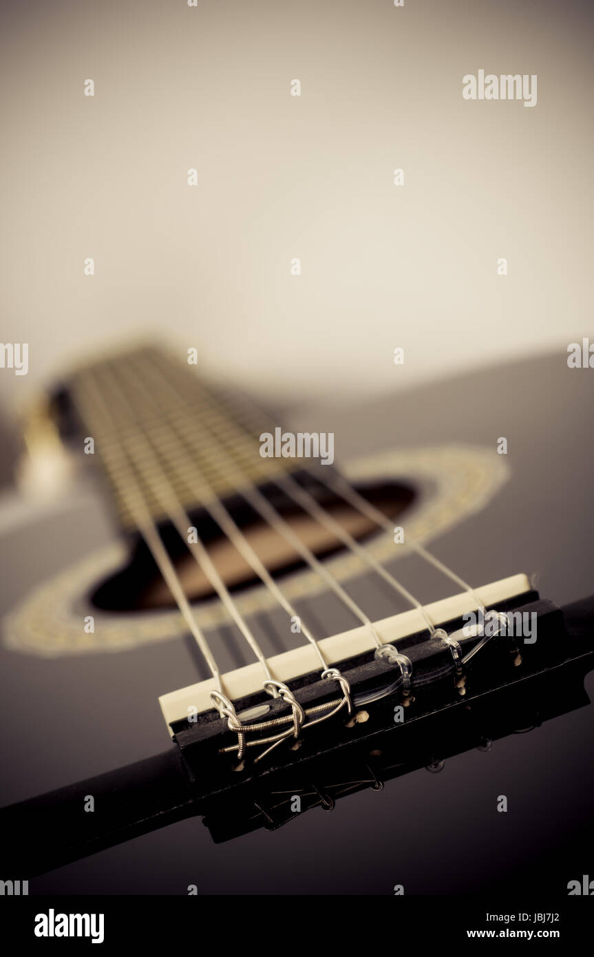 classical acoustic guitar close up Stock Photo - Alamy