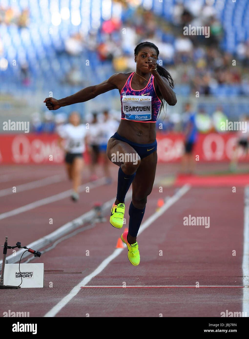 Action from the Womens Triple Jump at the Golden Gala,IAAF Diamond ...
