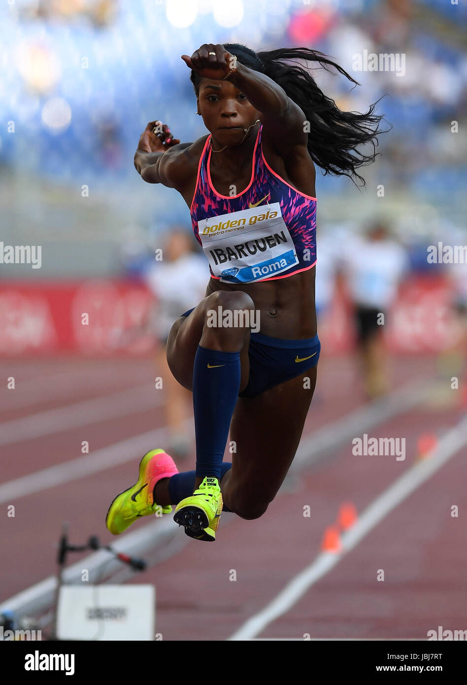 Action from the Womens Triple Jump at the Golden Gala,IAAF Diamond ...