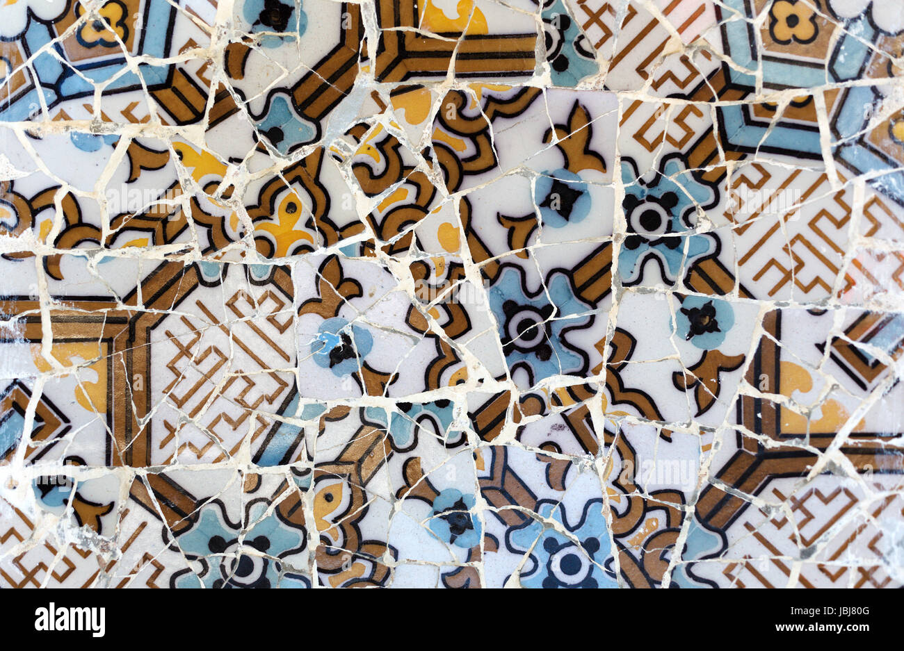 Gaudi floor tiles barcelona hi-res stock photography and images - Alamy