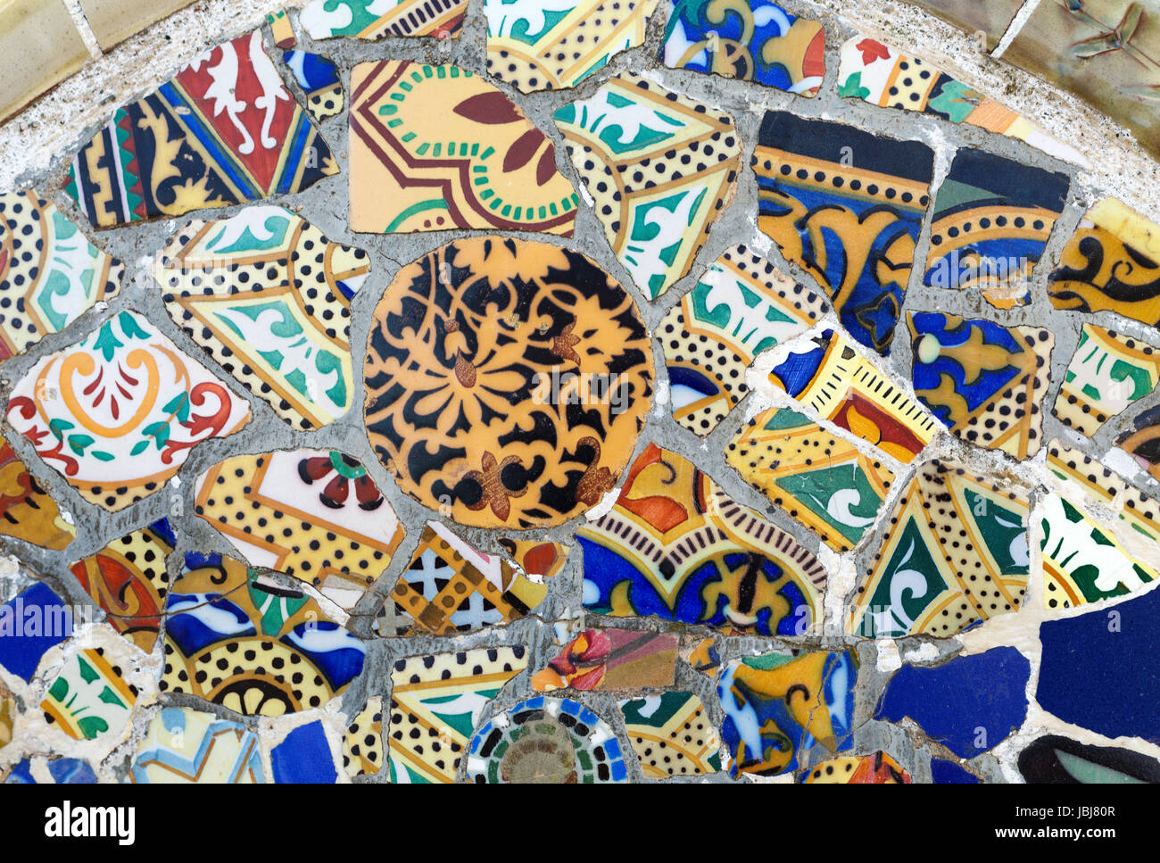 Gaudi floor tiles barcelona hi-res stock photography and images - Alamy