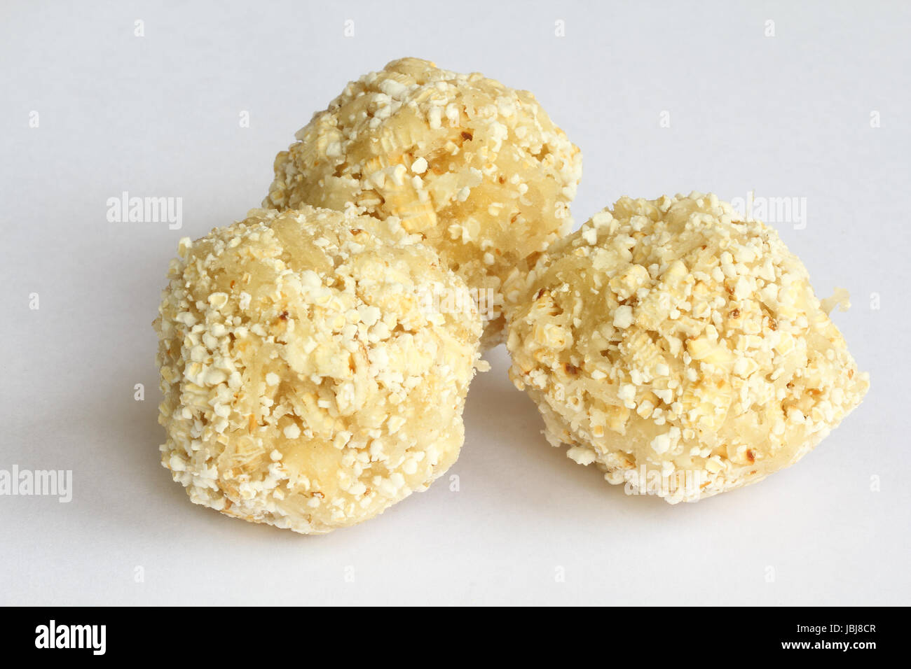 Sweet popped rice ball Stock Photo - Alamy