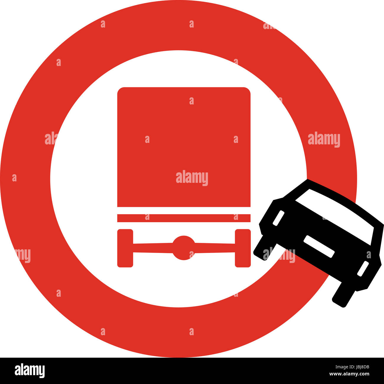 Traffic signal: car and lorry on the road Stock Photo - Alamy