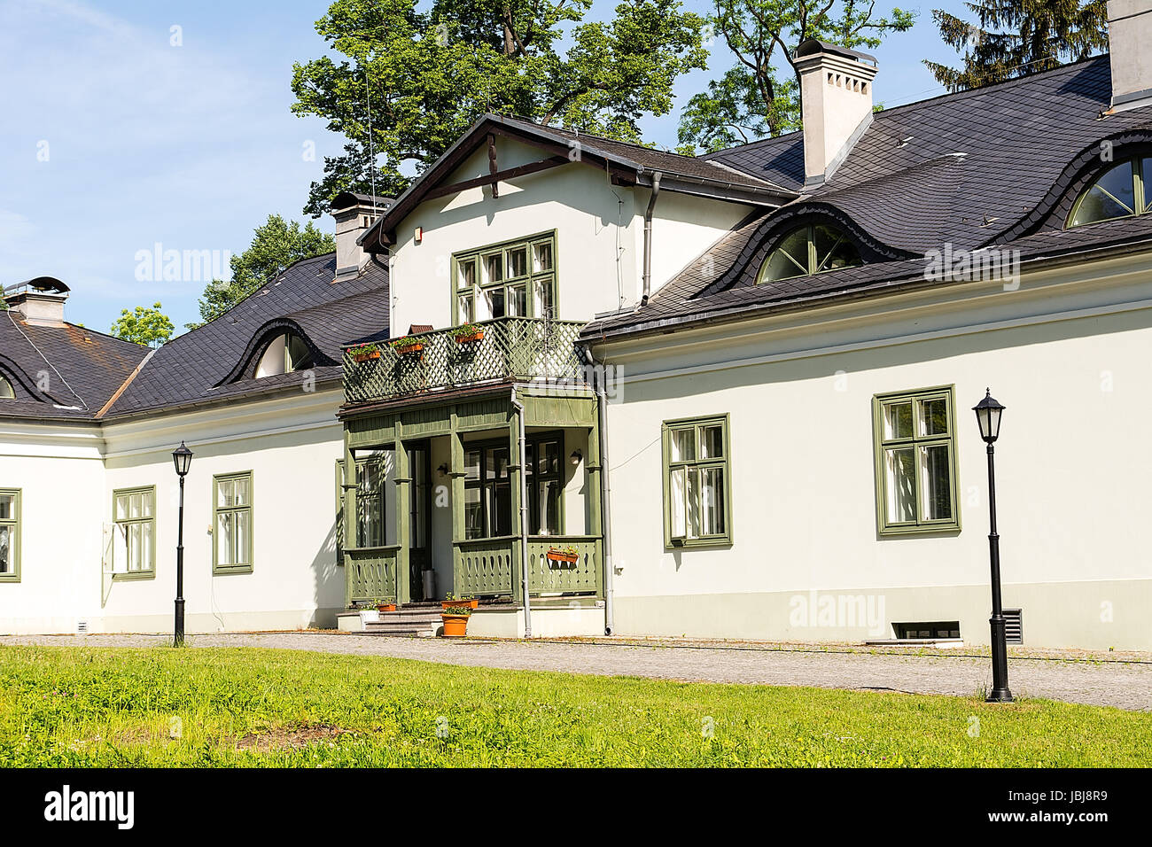Little manor house in Boleslaw (Poland Stock Photo - Alamy