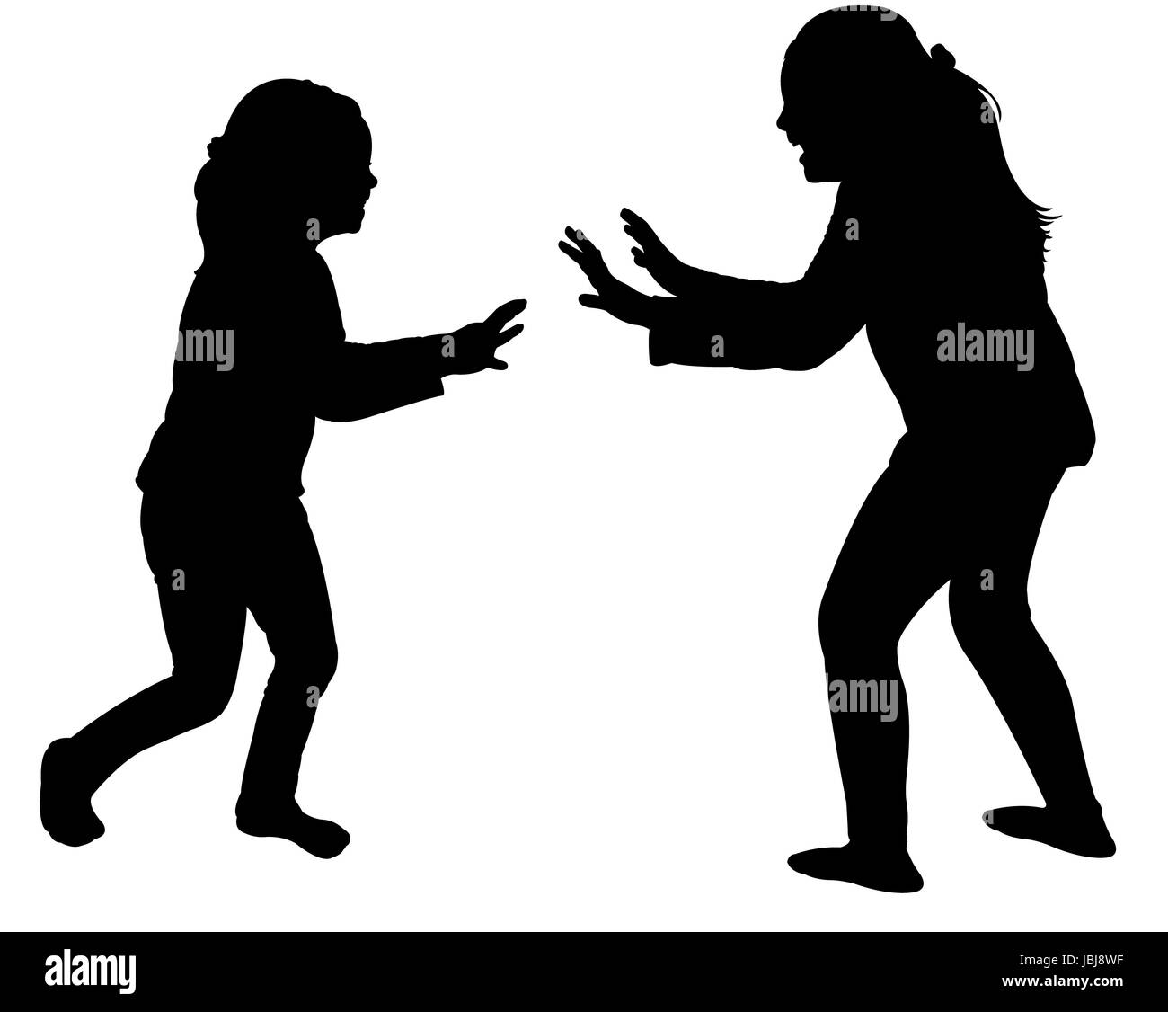 Sibling fight Cut Out Stock Images & Pictures - Alamy