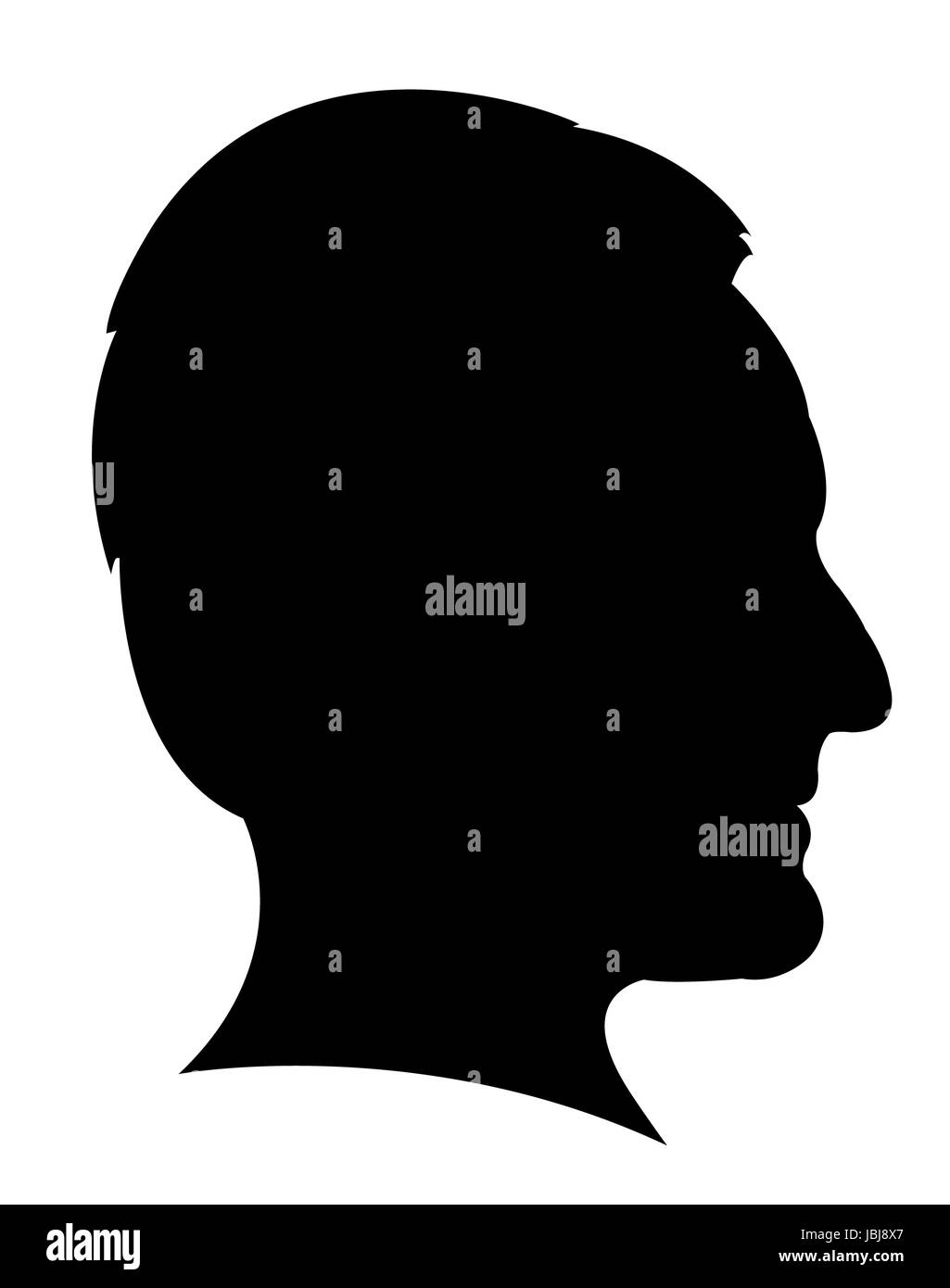 Black white outline thinking hi-res stock photography and images - Alamy