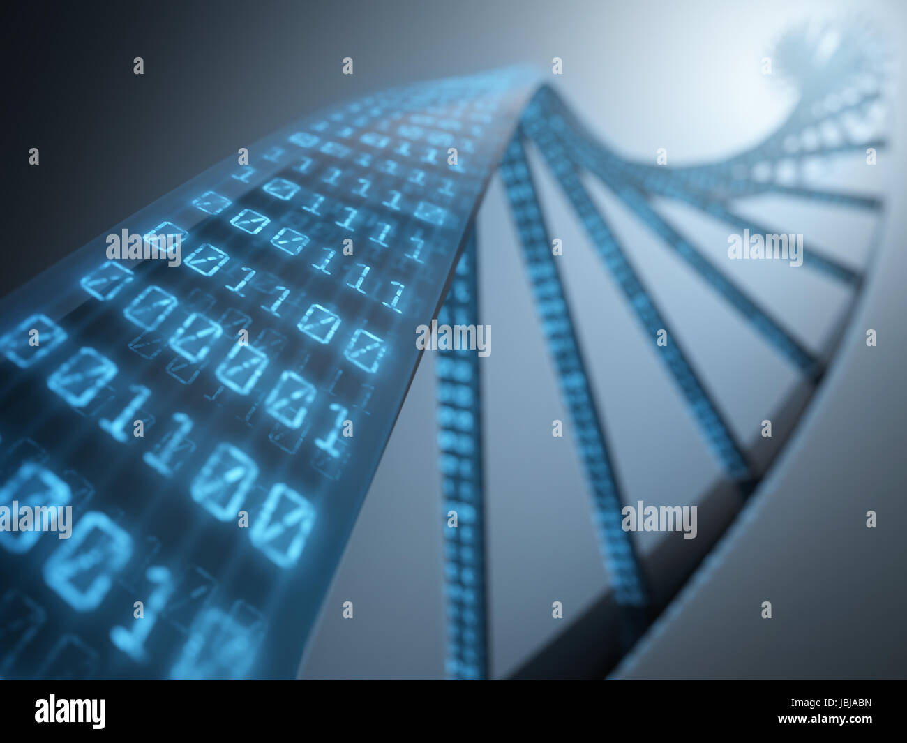 Dna with binary codes. Concept of science technology Stock Photo - Alamy