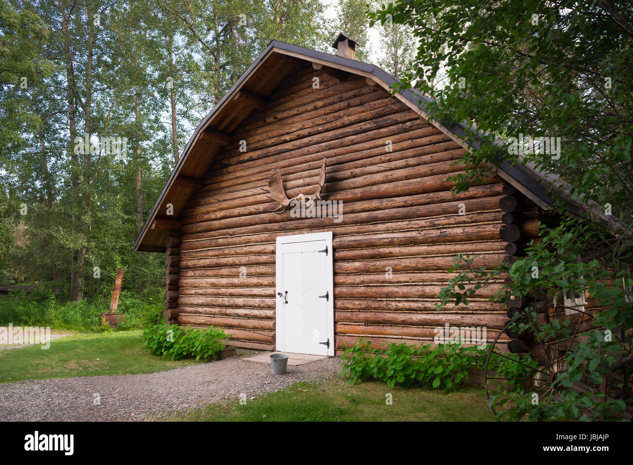 This real working everyday building is made from native materials Stock ...