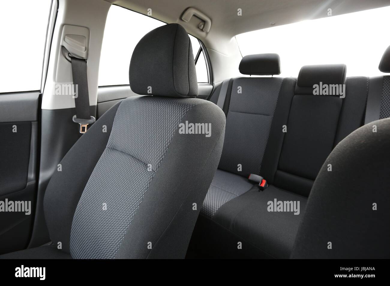 Car interior with back seats Stock Photo - Alamy