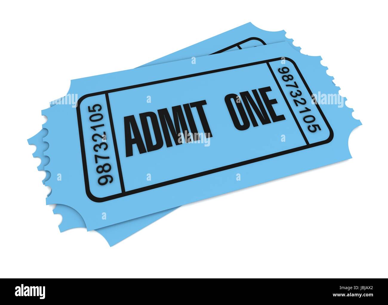 ticket concept 3d illustration Stock Photo - Alamy