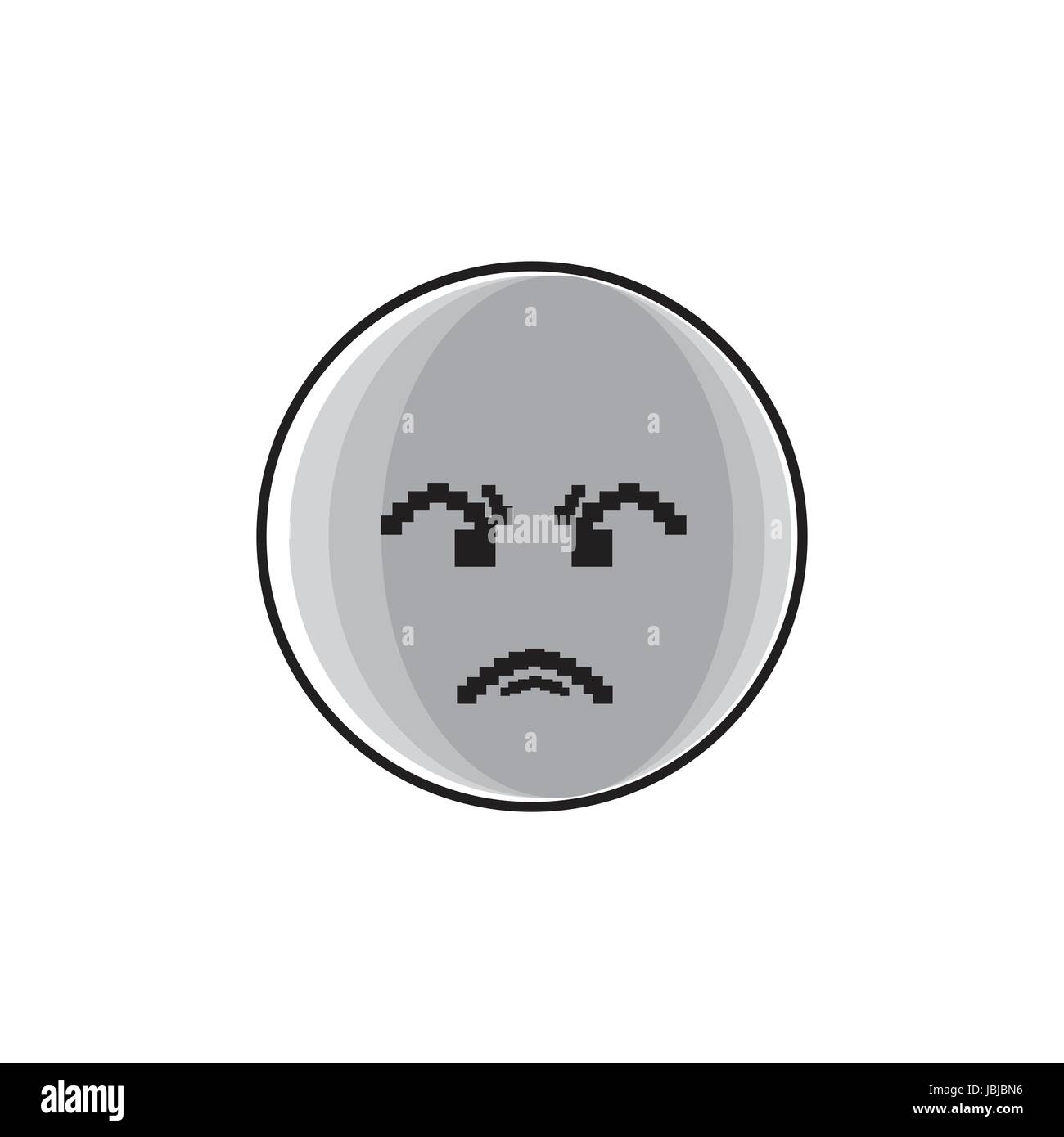 Angry Cartoon Face Negative People Emotion Icon Stock Vector Image ...