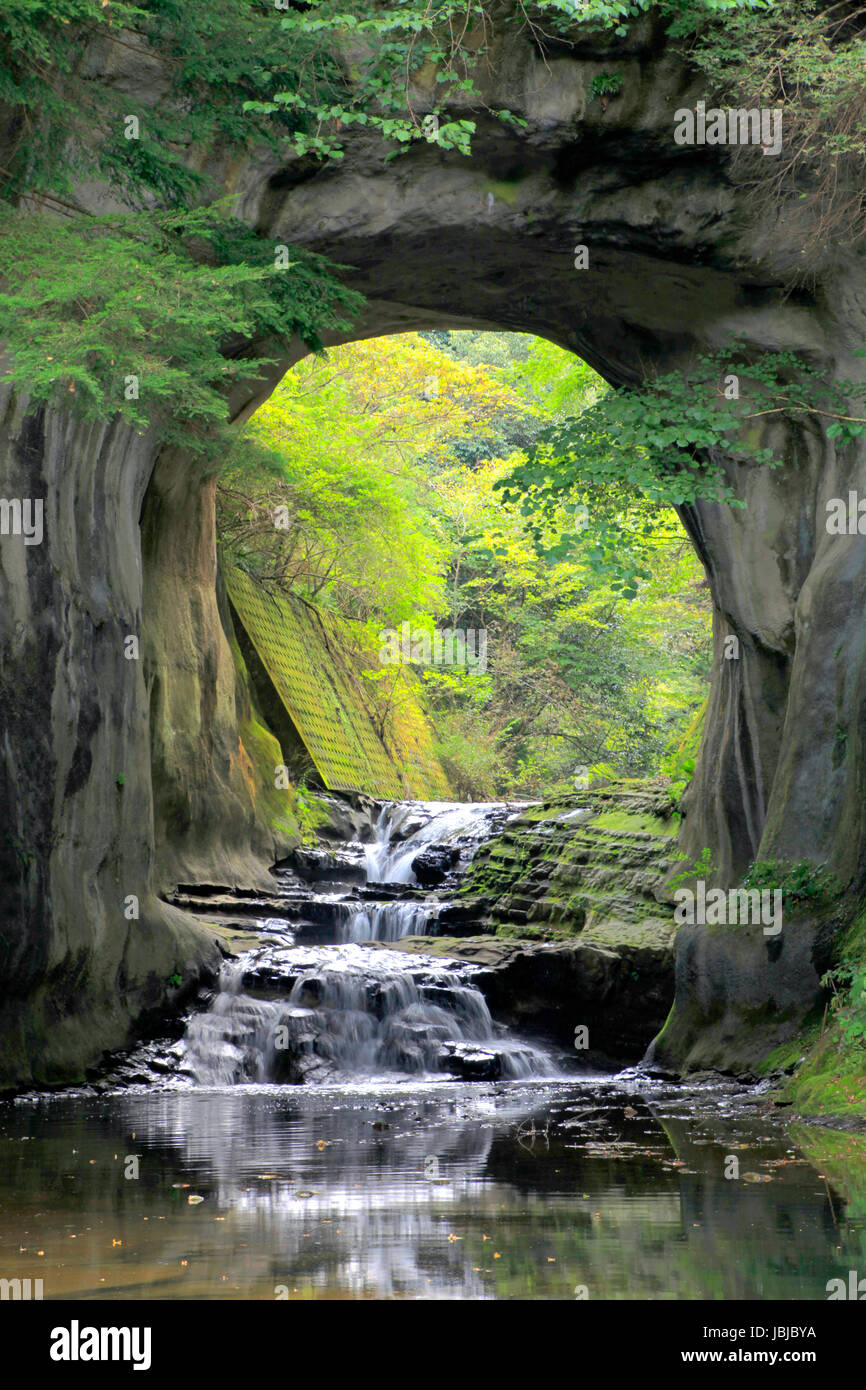 Nomizo-no-Taki Waterfalls in Kimitsu Chiba Japan Stock Photo - Alamy