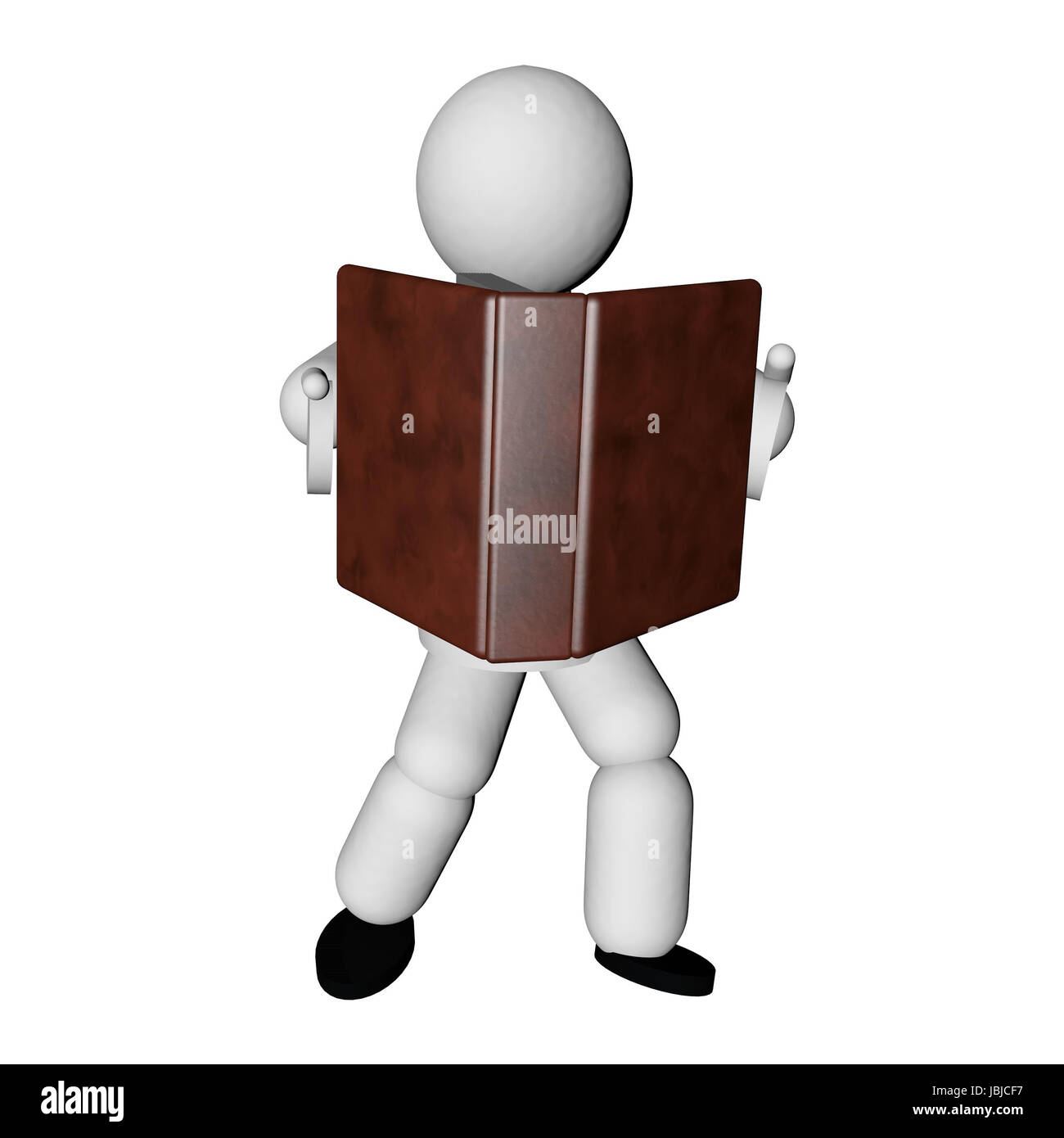3d character reading book illustration hi-res stock photography and ...