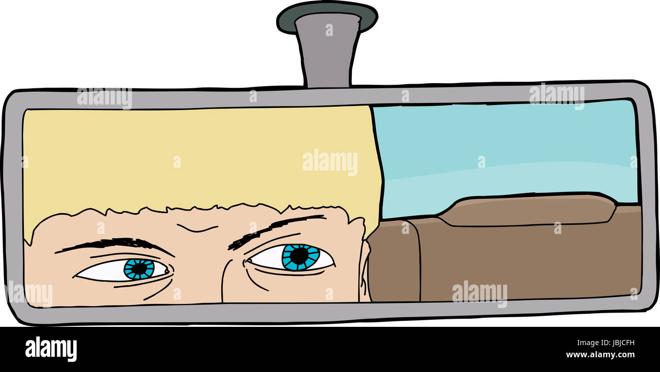 Man looking into mirror cartoon hi-res stock photography and images - Alamy