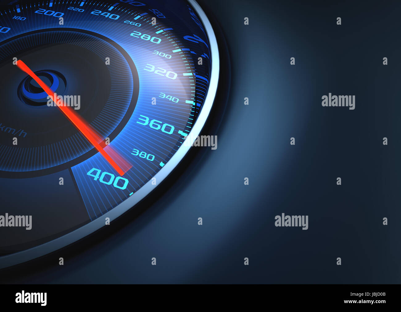 Speedometer scoring high speed. Your text on the right side Stock Photo ...
