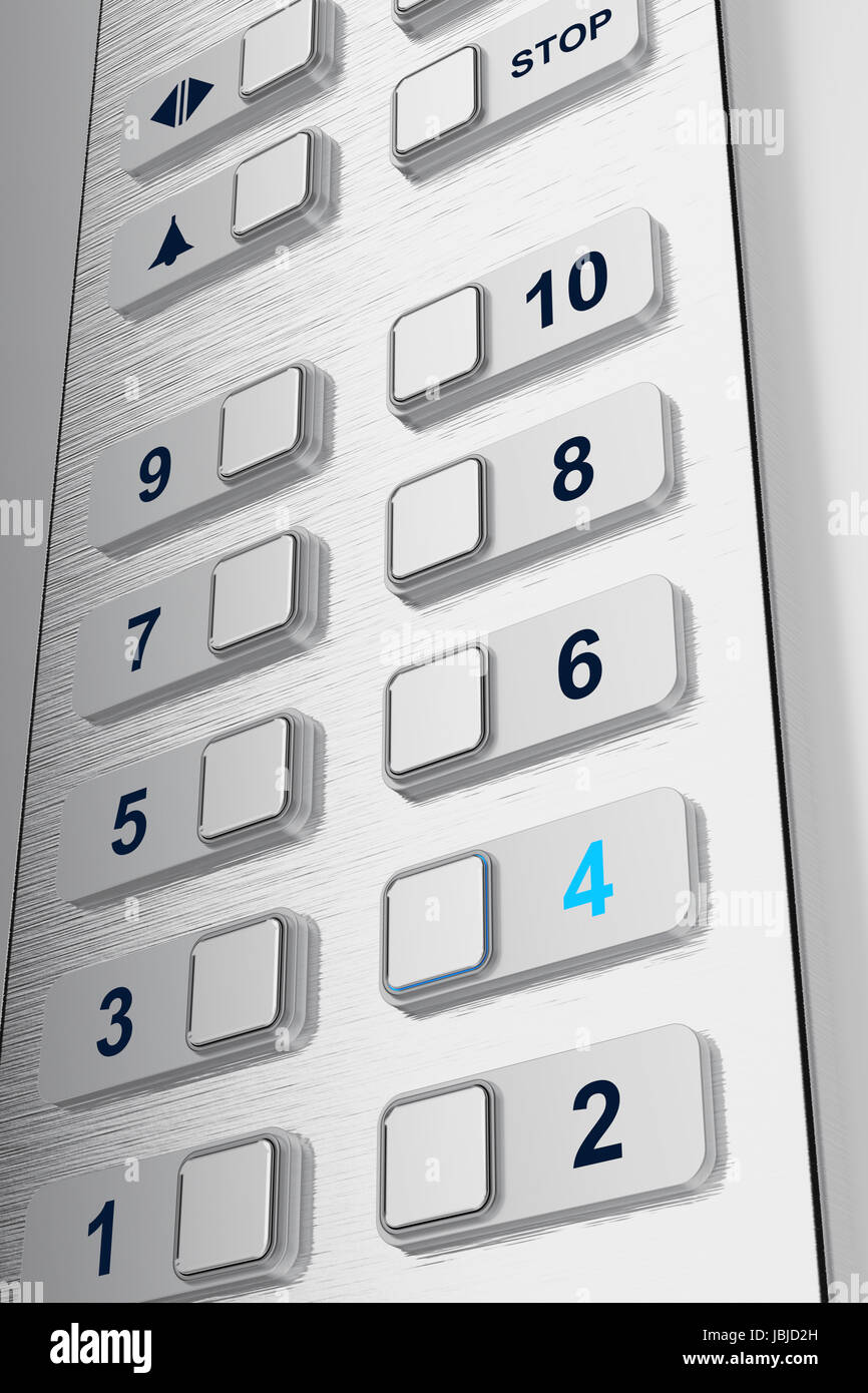 Illuminated elevator buttons hi-res stock photography and images - Alamy