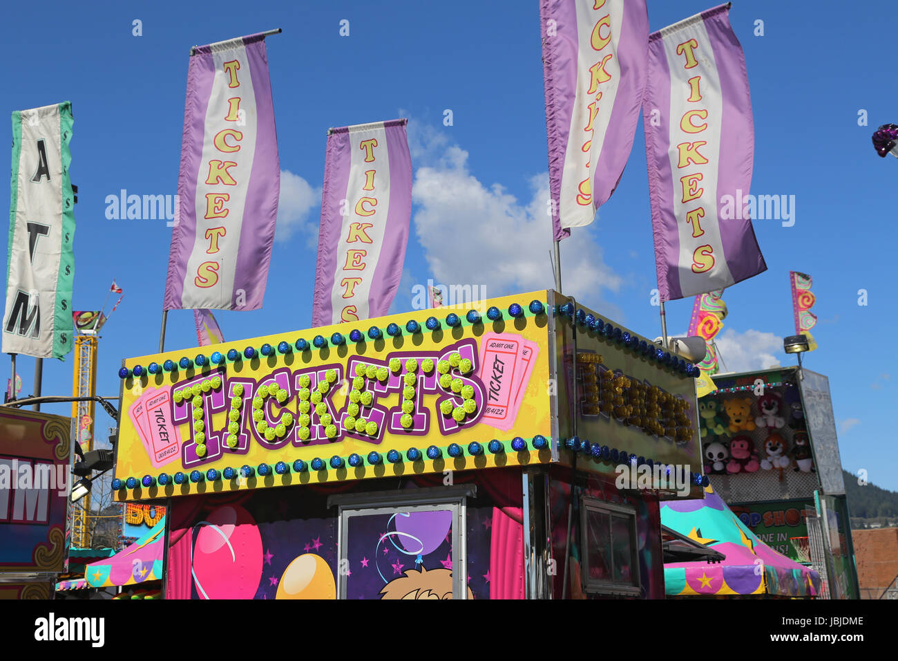Kids carnival sign hi-res stock photography and images - Alamy
