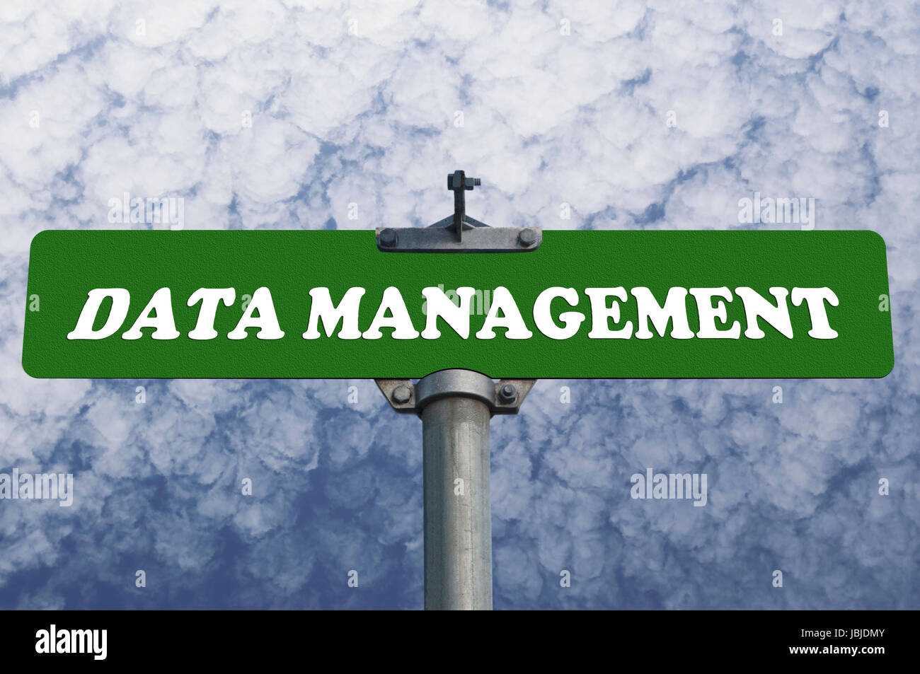 Data management road sign Stock Photo - Alamy