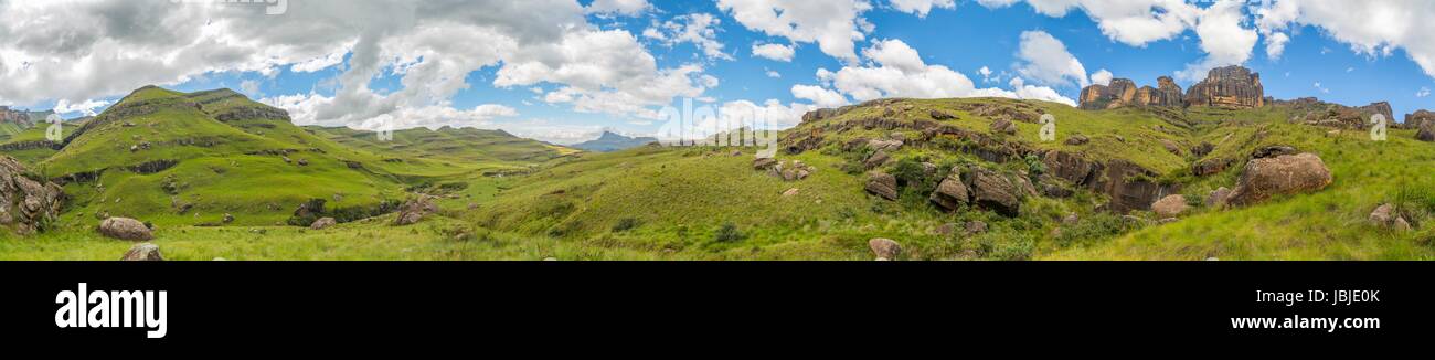 Rock formations of the Drakensberge at the Mkhomazi Wilderness area in ...