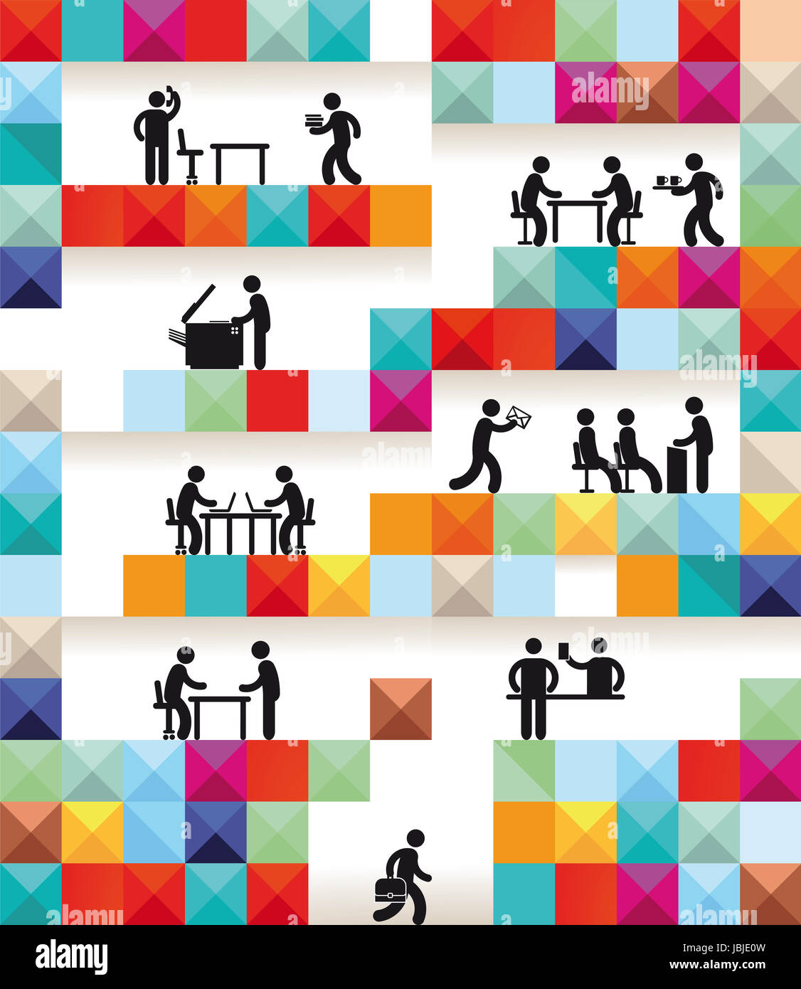 Work session pictogram hi-res stock photography and images - Alamy