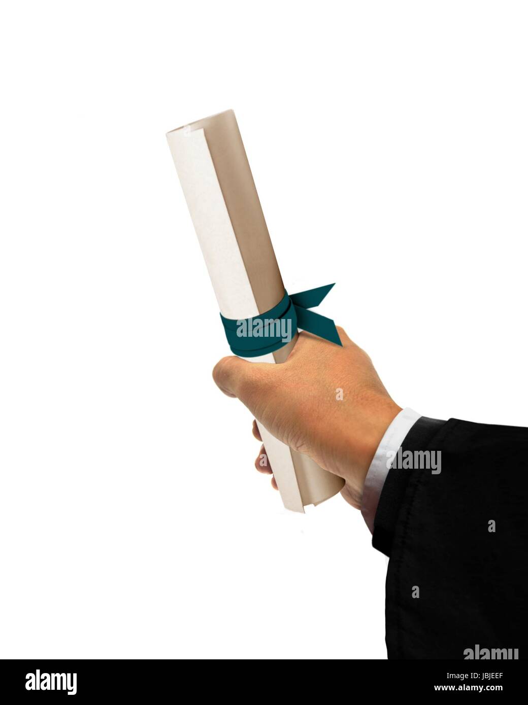 Hand Holding Scroll Stock Photo - Alamy