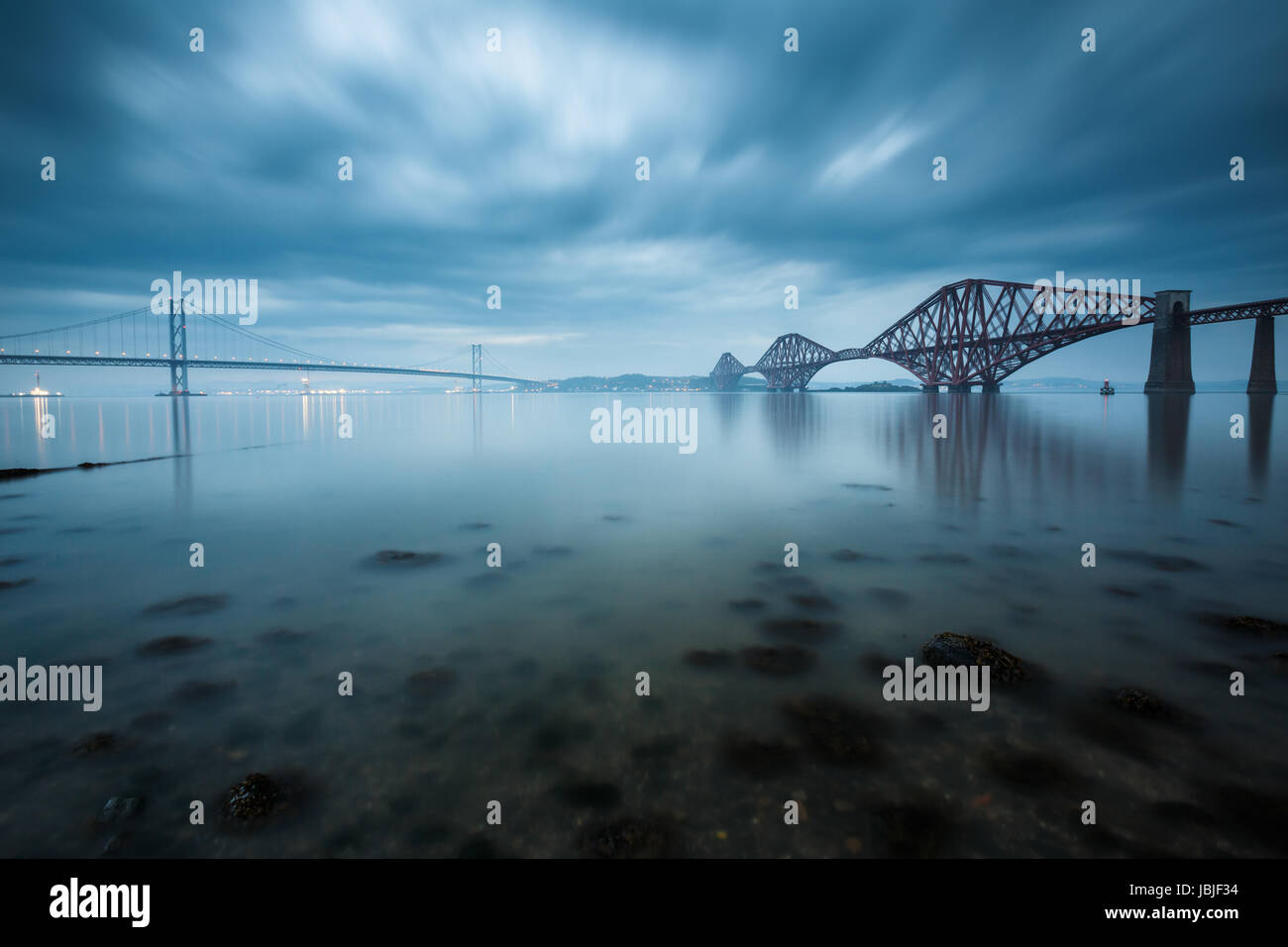 Forth bridges in Edinburgh, Scotland Stock Photo - Alamy