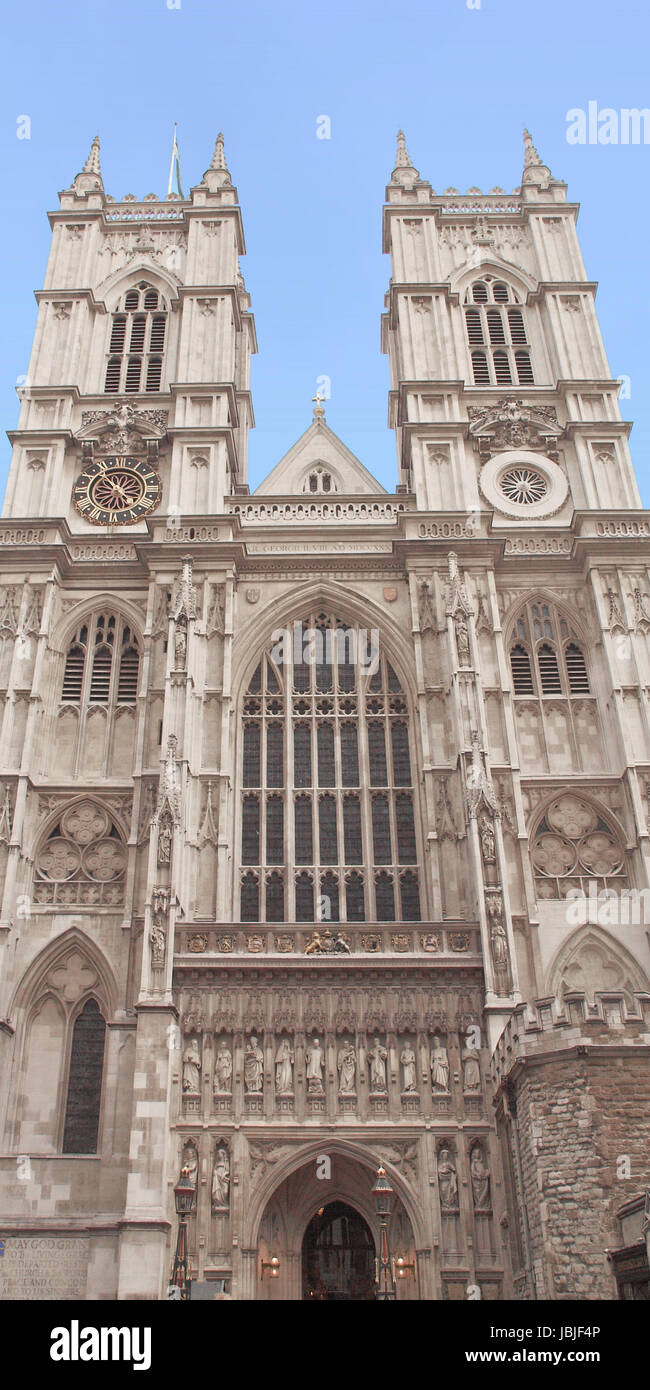 The Westminster Abbey church in London UK Stock Photo - Alamy