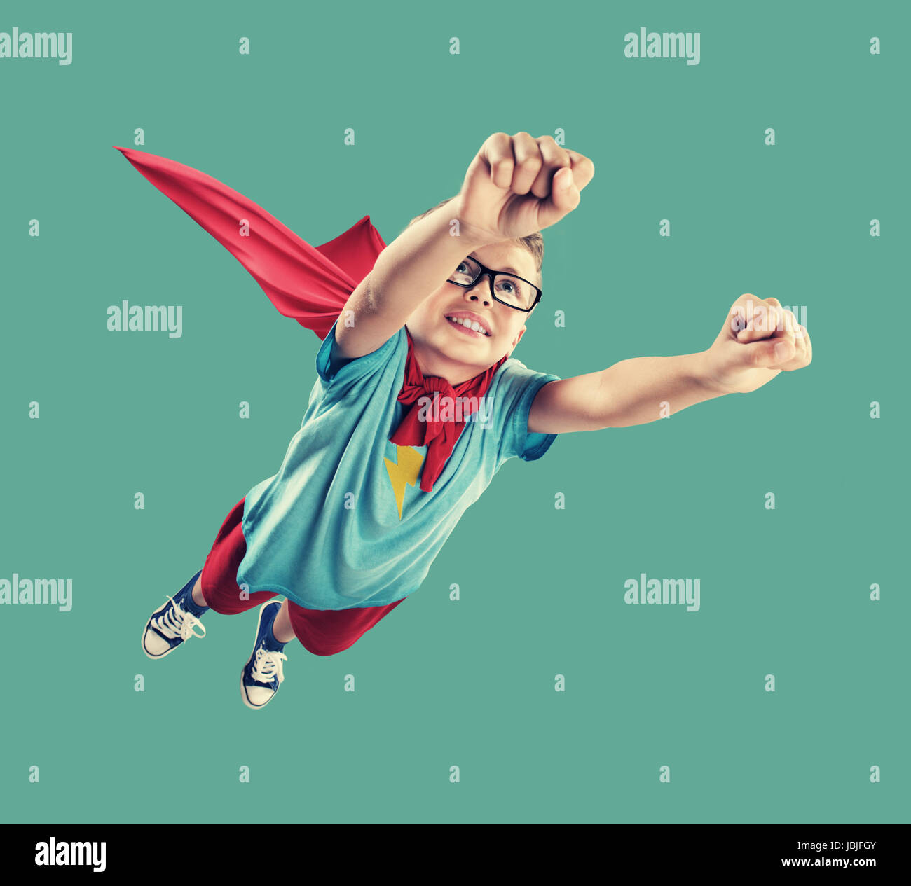 A little superhero ready to save the world Stock Photo - Alamy