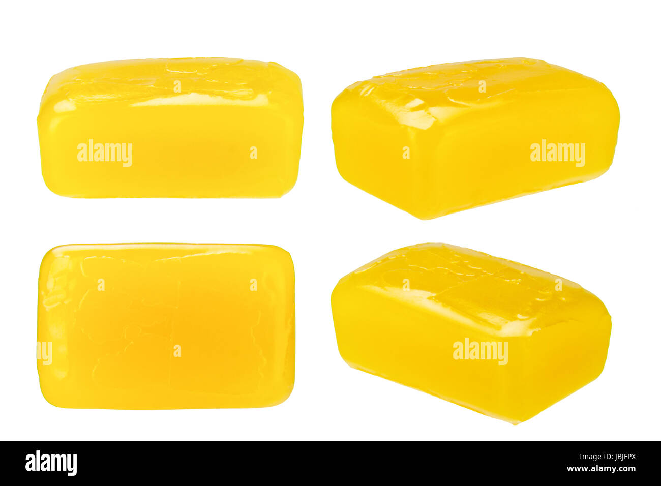 collection of tangerine hard candy isolated on the white background ...