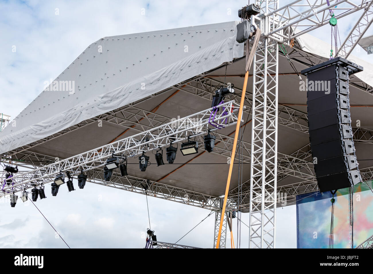 Spotlight stage with lights hi-res stock photography and images - Alamy