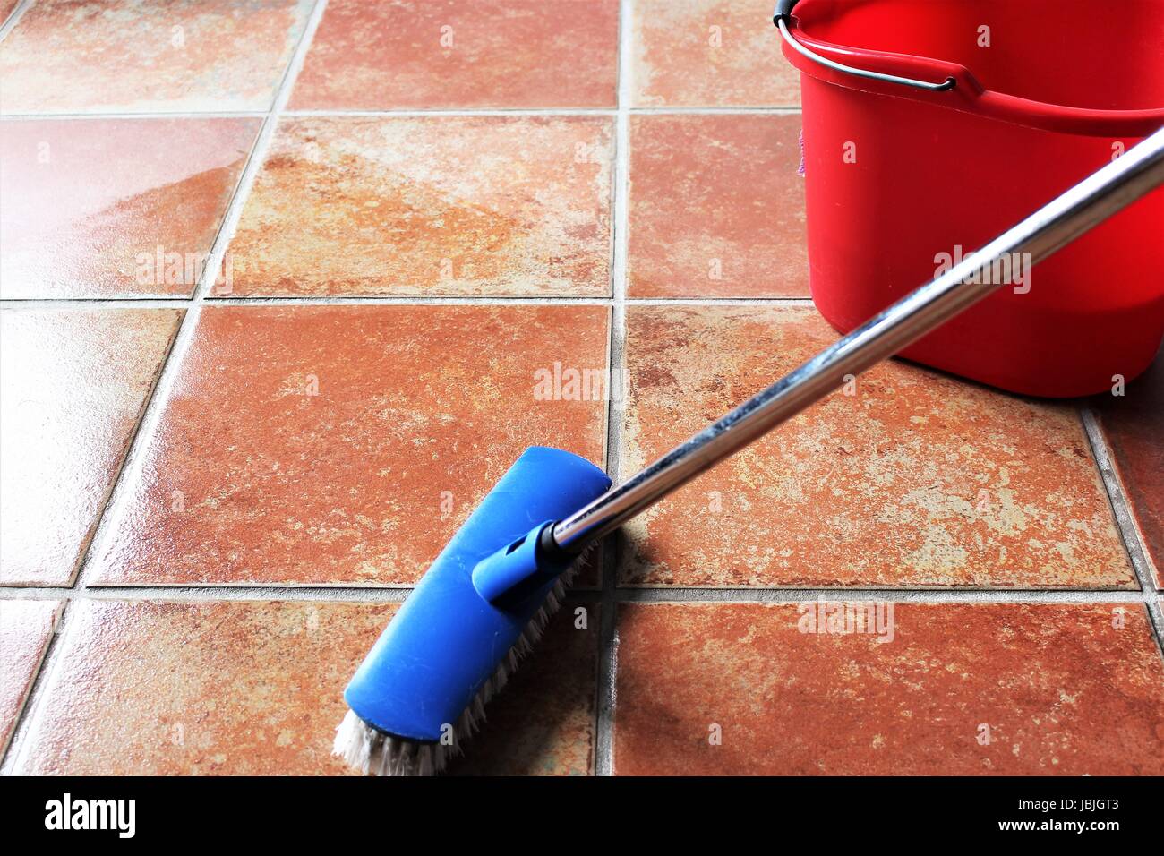 An Image of cleaning a floor Stock Photo - Alamy