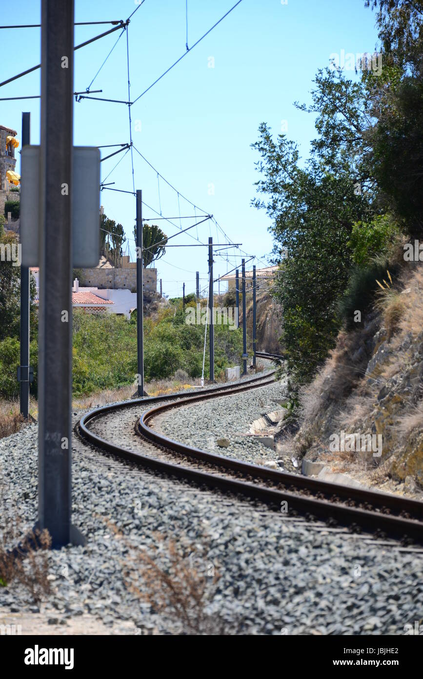 railway rail - spain Stock Photo - Alamy
