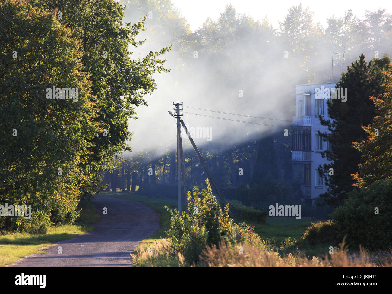 Smoke Over Road High Resolution Stock Photography and Images - Alamy