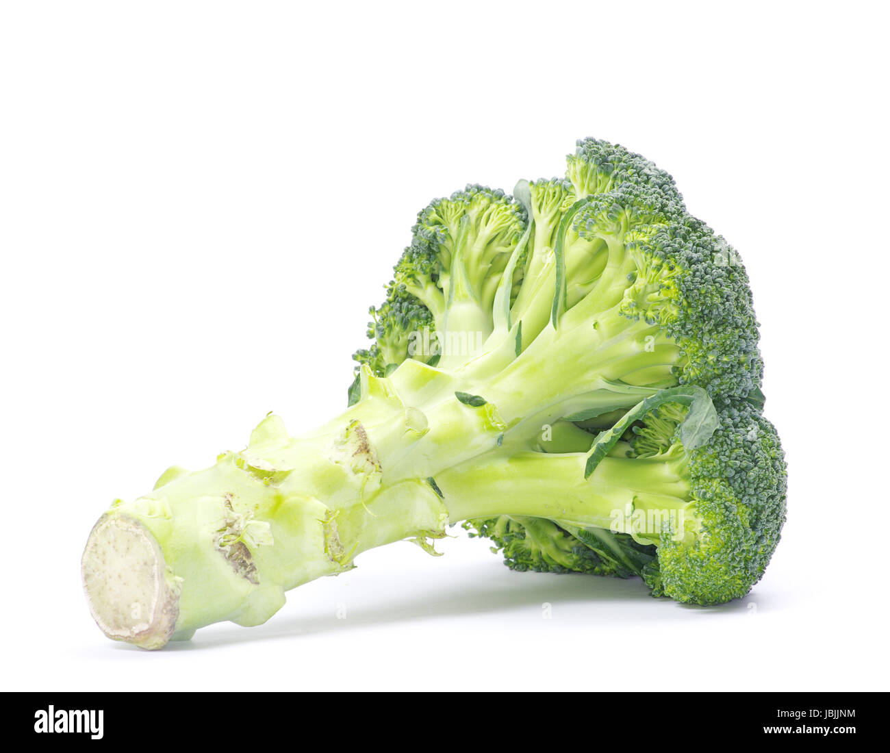 Ripe broccoli isolated on white Stock Photo - Alamy