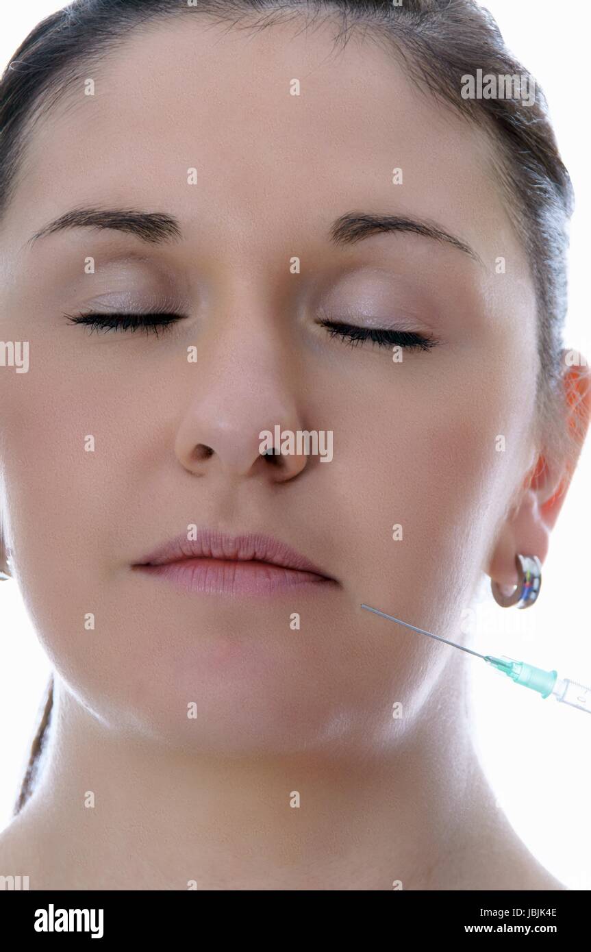 woman get a botox injection Stock Photo - Alamy