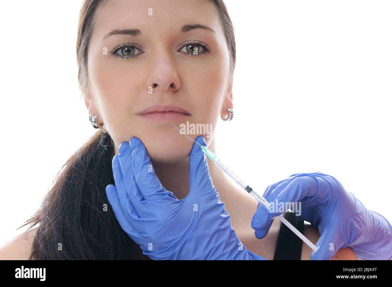 woman get a botox injection Stock Photo - Alamy