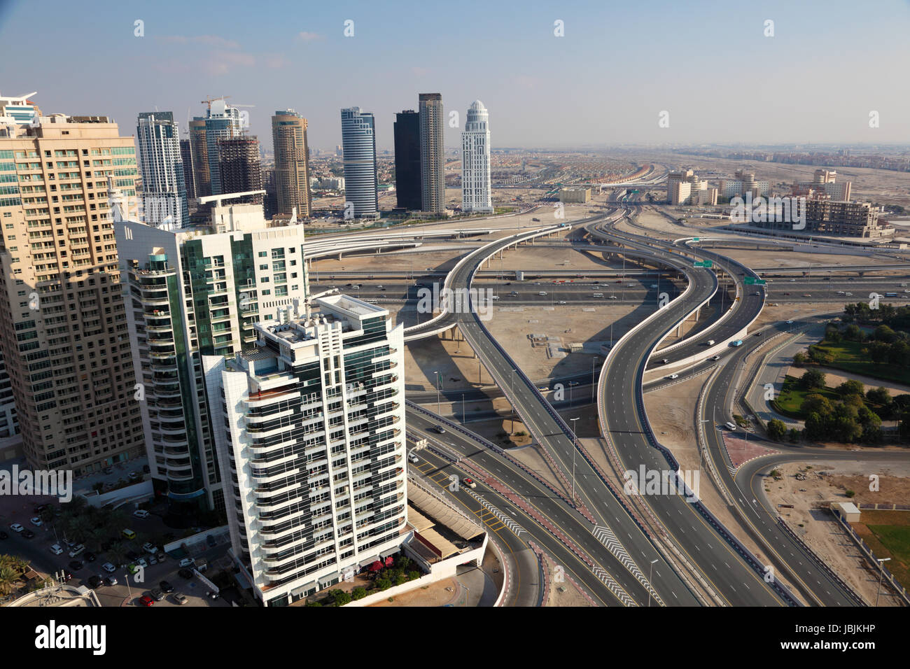 Highway intersection in Dubai, United Arab Emirates Stock Photo - Alamy