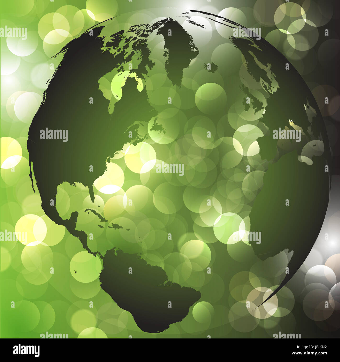 Gree world. Ecology around the world for a better future Stock Photo ...